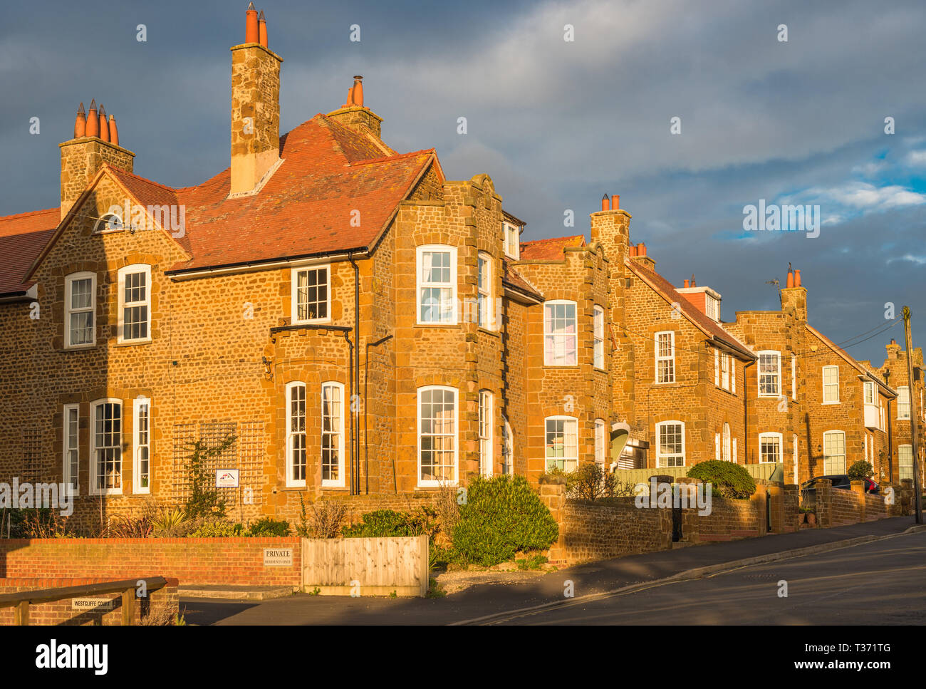 Carstone houses, Hunstanton, Norfolk, England, UK Stock Photo - Alamy
