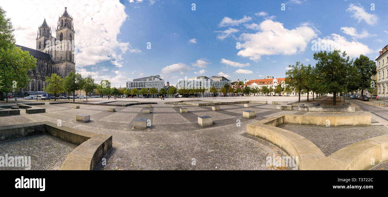 Cathedral Square in Magdeburg, Germany Stock Photo - Alamy