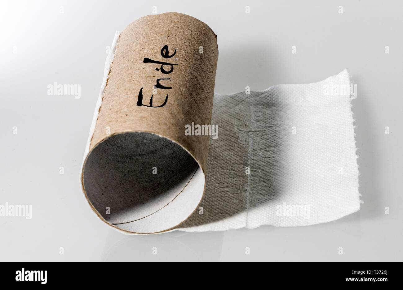 Empty loo roll Stock Photo - Alamy