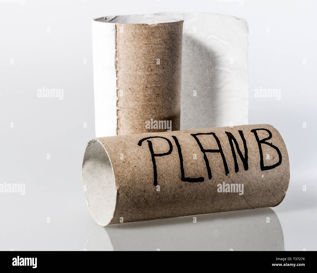 Empty loo roll Stock Photo - Alamy