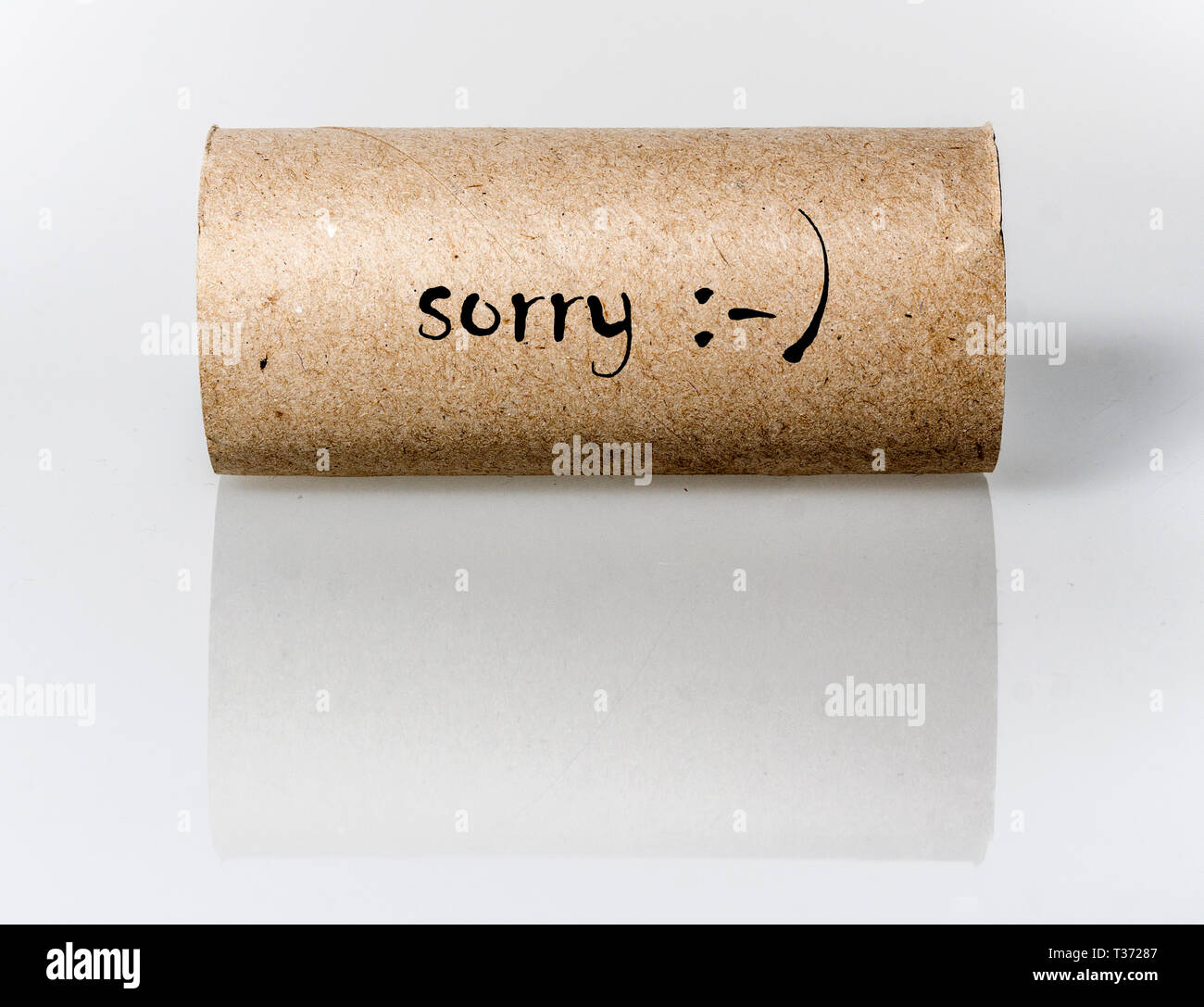 Empty loo roll Stock Photo - Alamy