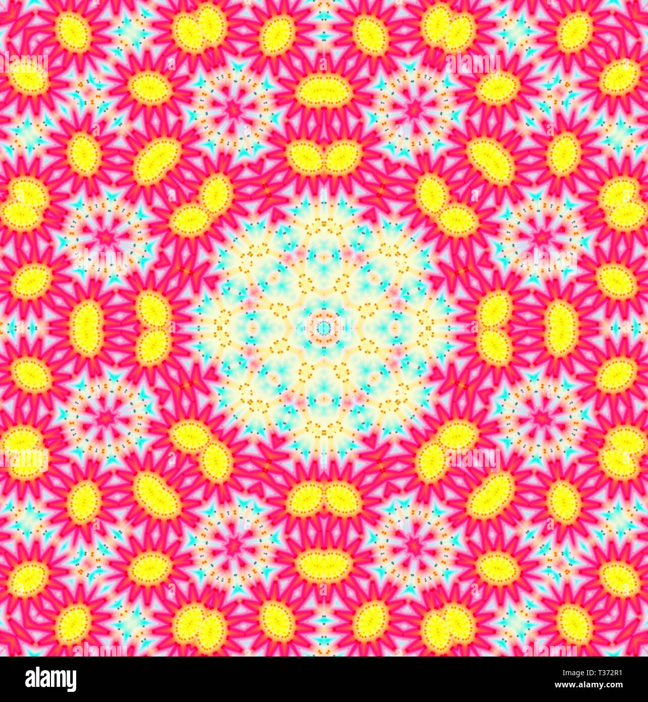 Bright pattern background with abstract flower Stock Photo - Alamy
