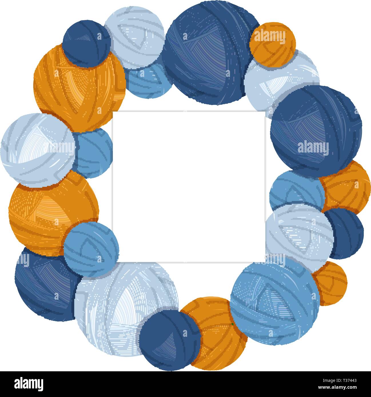 Colorful yarn balls for knitting vector illustration Stock Vector Image ...