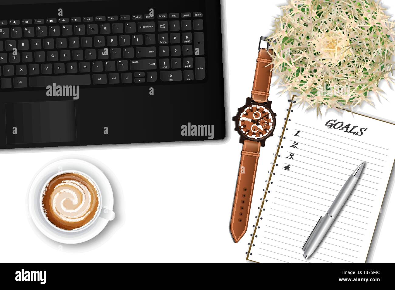 Office creative laptop Stock Vector Images - Alamy