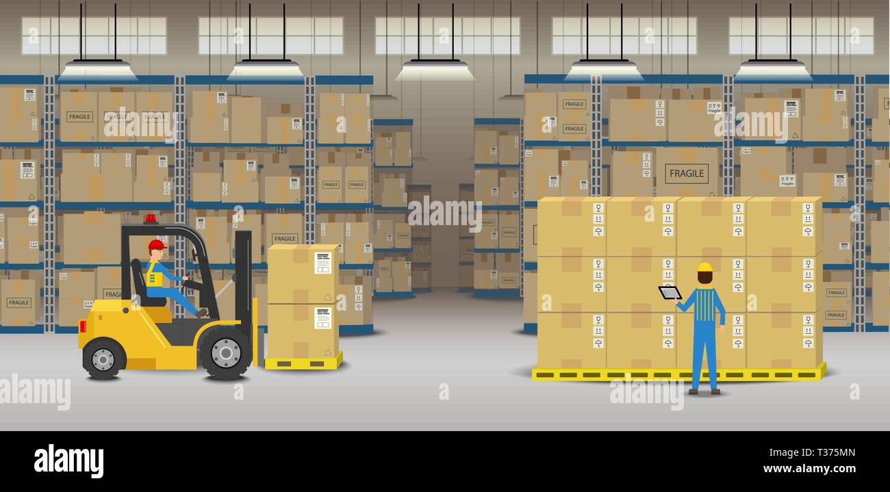 Warehouse employee Stock Vector Images - Alamy