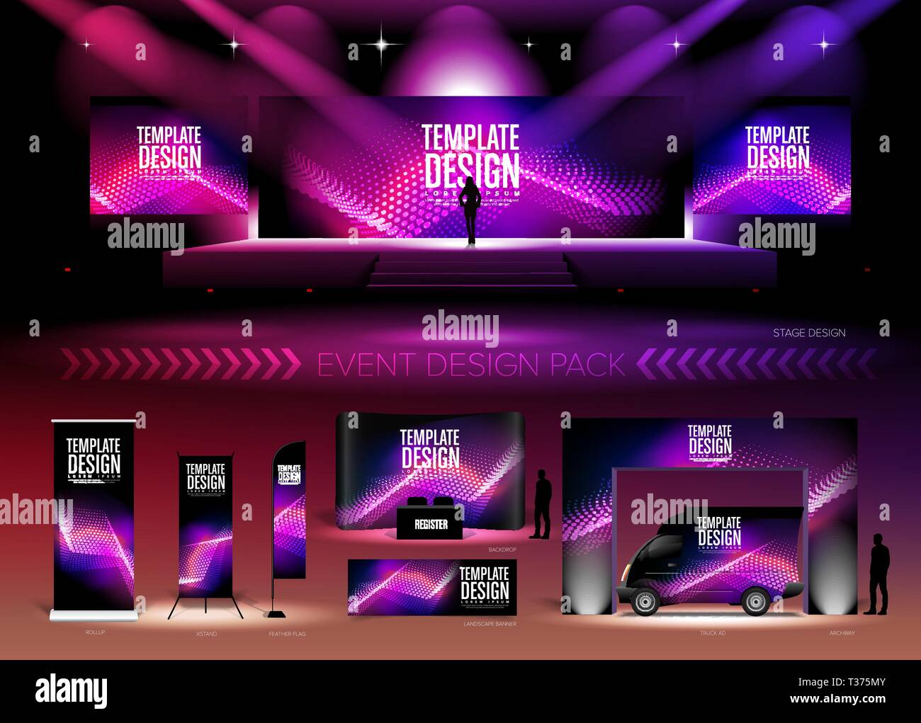 Event Design Pack Stock Vector Image & Art - Alamy