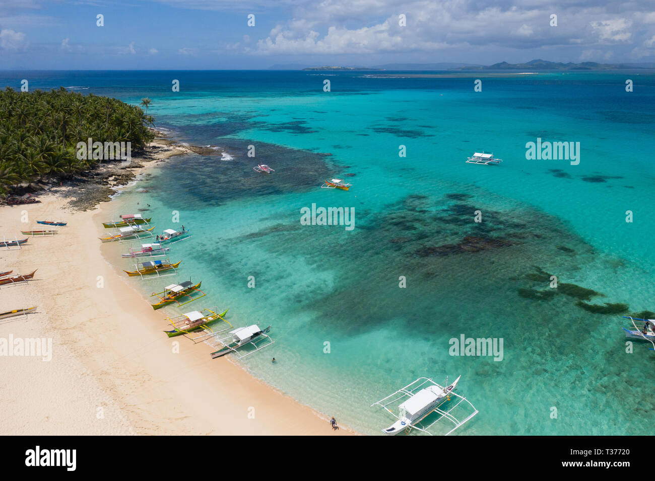 Aerial view of Daku Island,Siargao,Philippines Stock Photo - Alamy