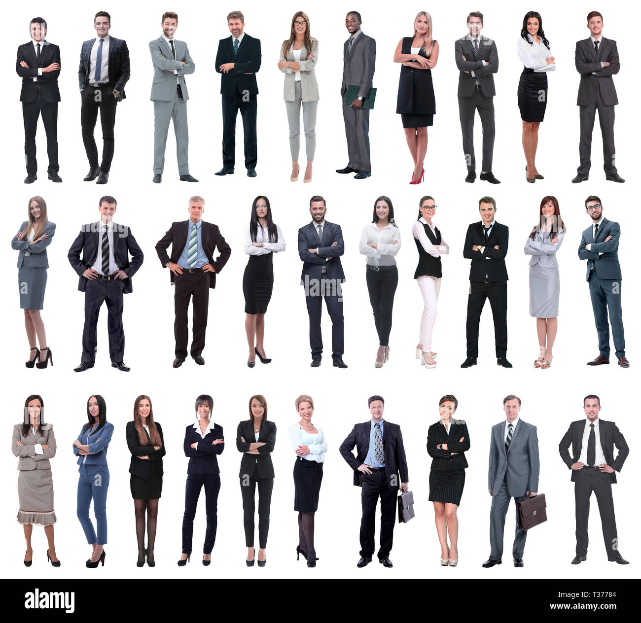 Colection of full length people Stock Photo - Alamy