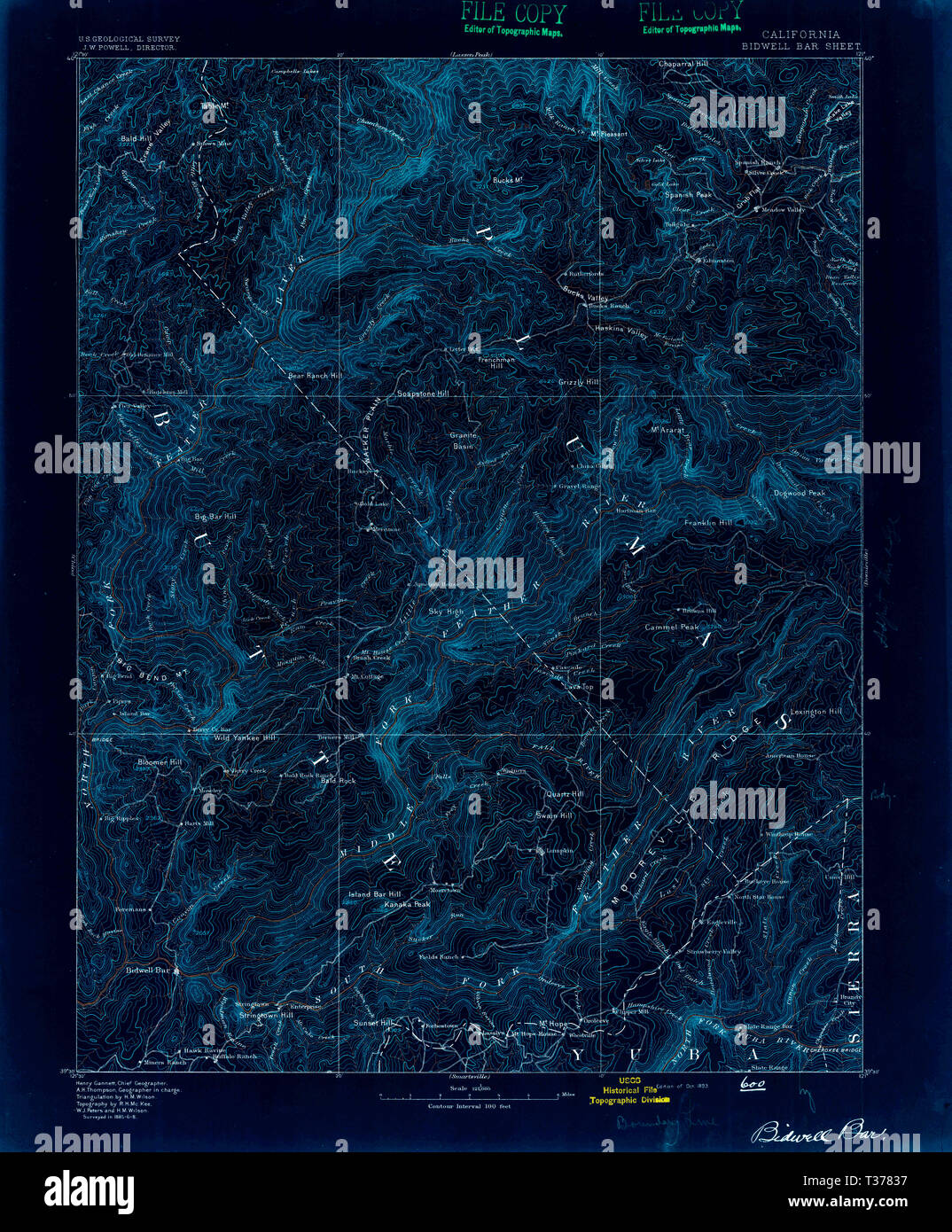 Map of bidwell hi-res stock photography and images - Alamy