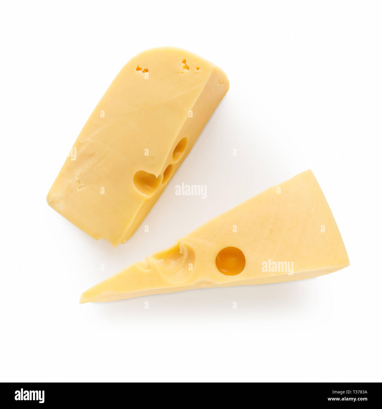 Cheese cubes stack on white hi-res stock photography and images - Alamy