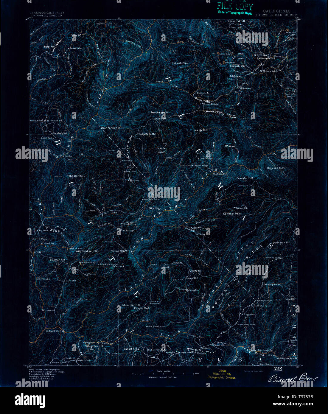 Map of bidwell hi-res stock photography and images - Alamy