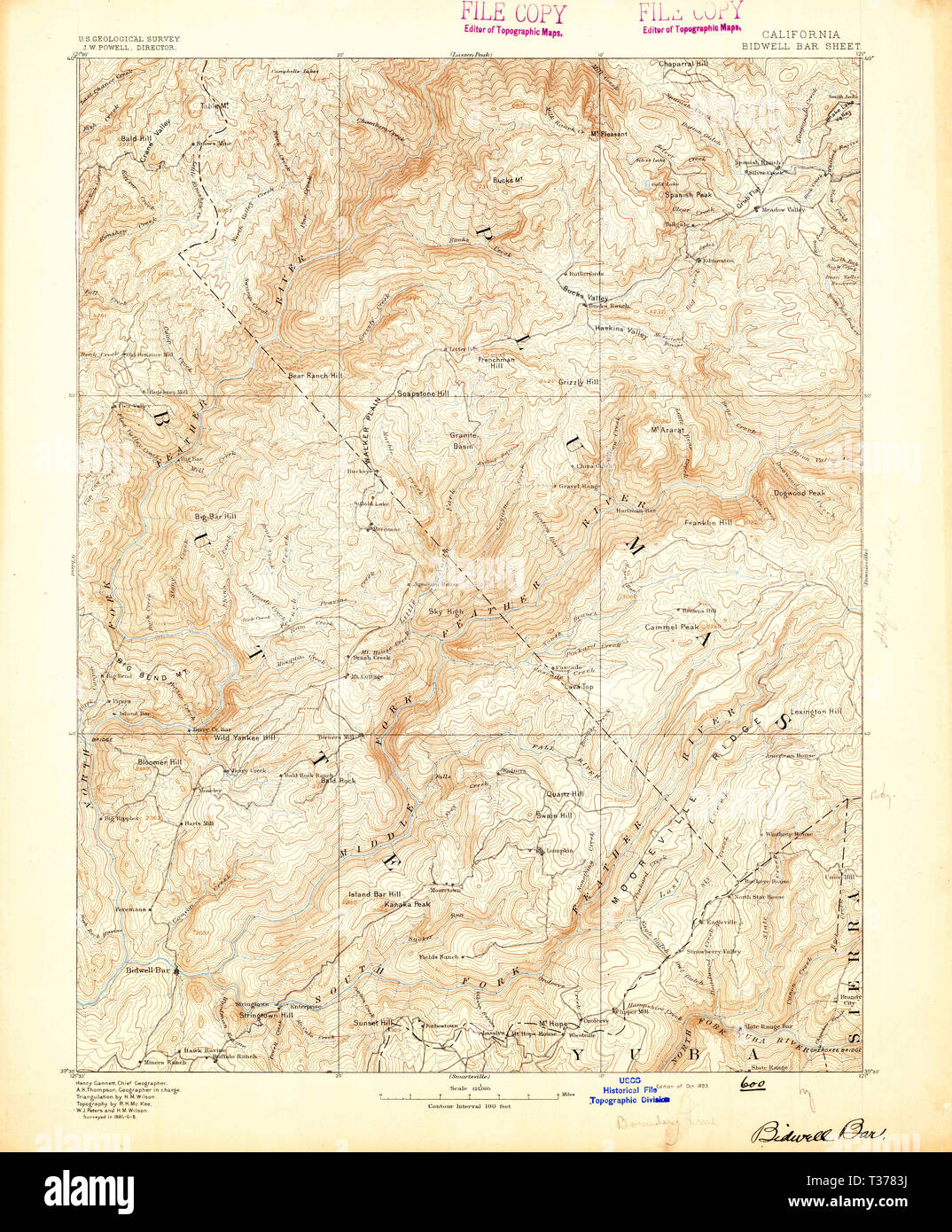 Bidwell map hi-res stock photography and images - Alamy