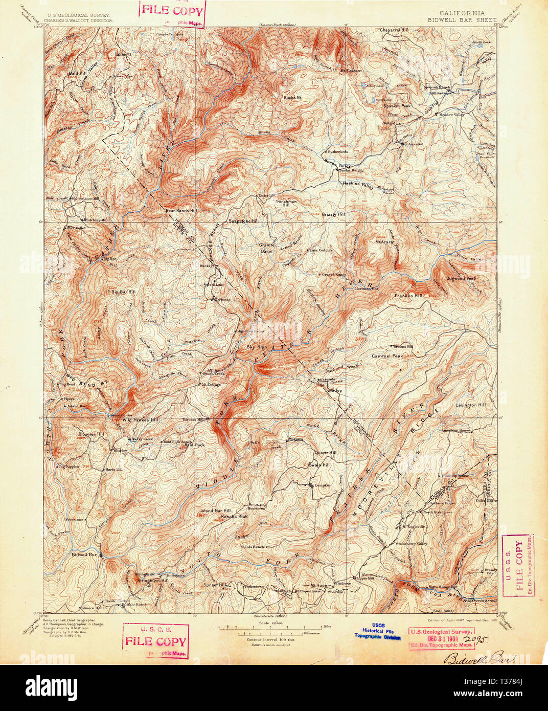 Map of bidwell hi-res stock photography and images - Alamy