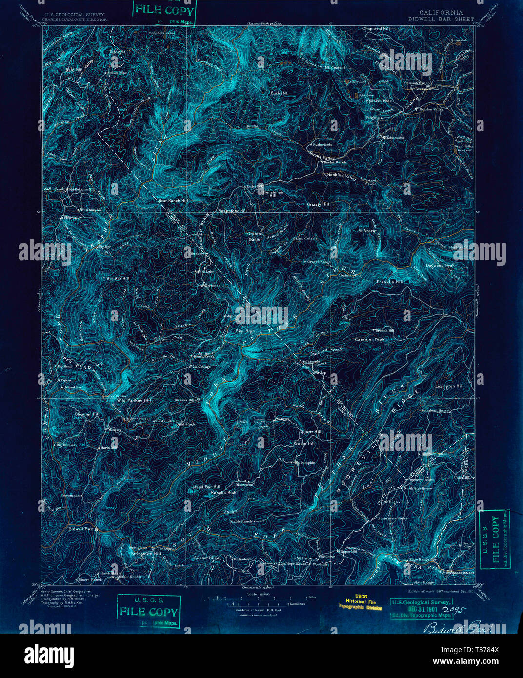 Map of bidwell hi-res stock photography and images - Alamy