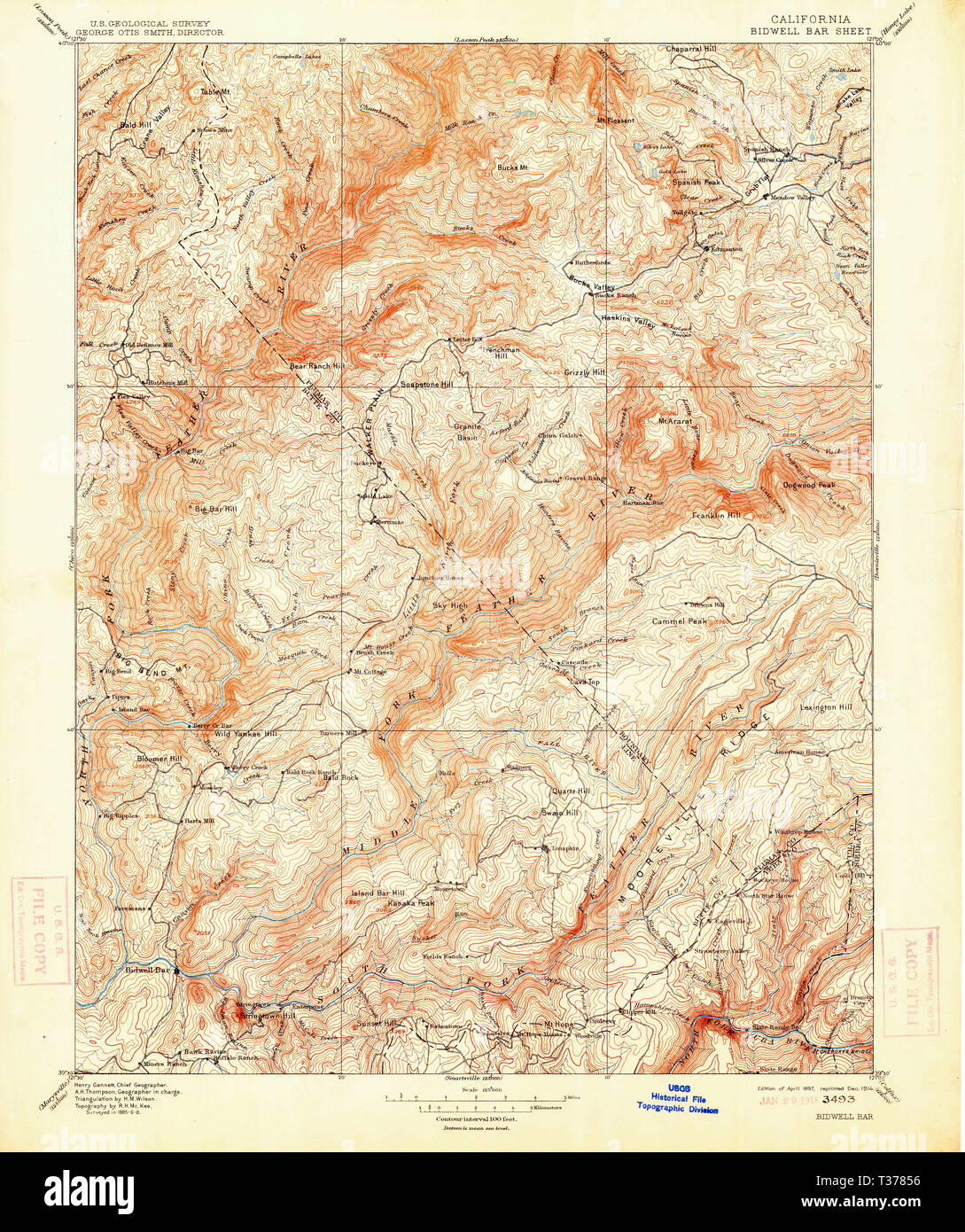 Map of bidwell hi-res stock photography and images - Alamy