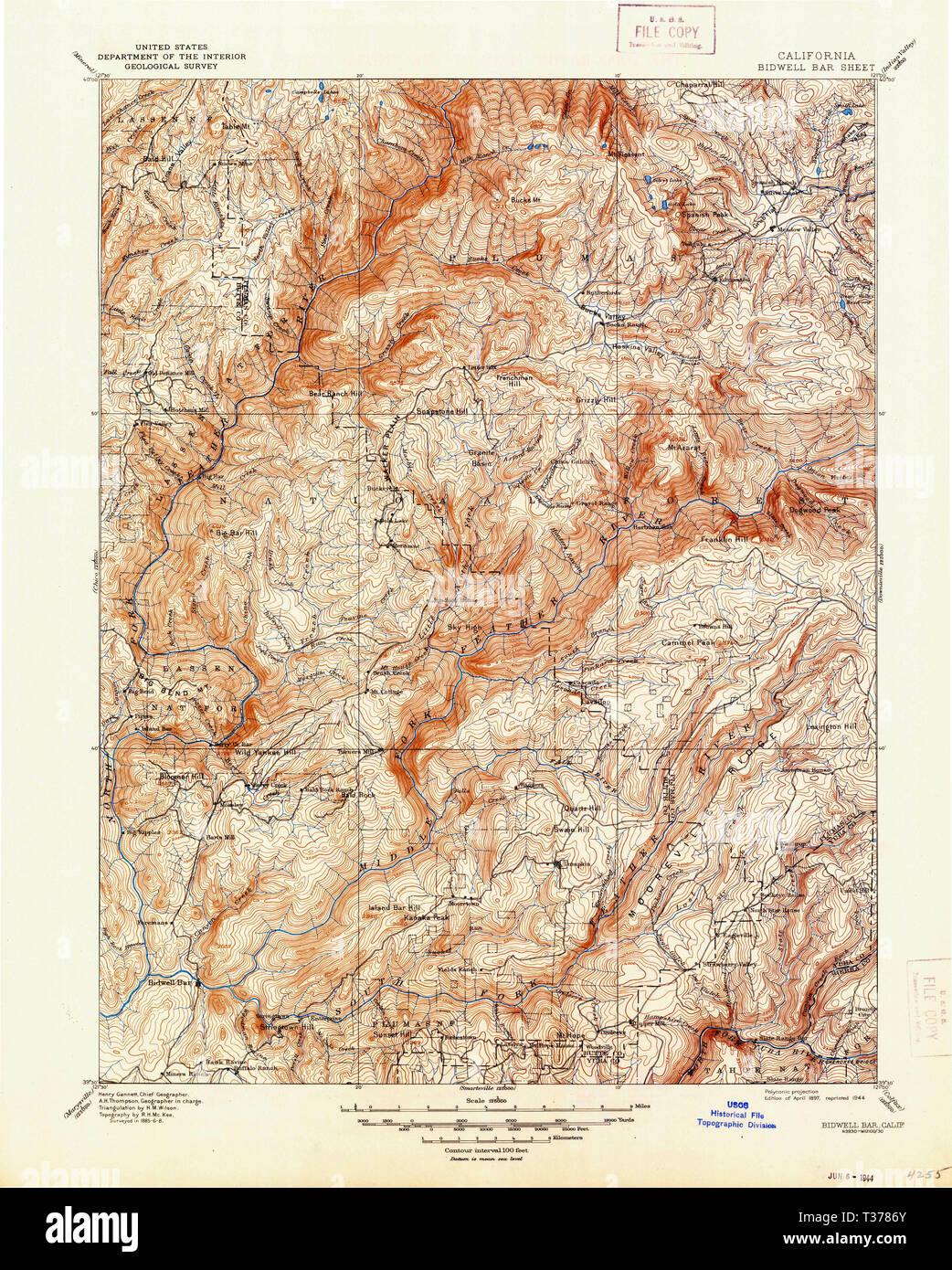 Map of bidwell hi-res stock photography and images - Alamy