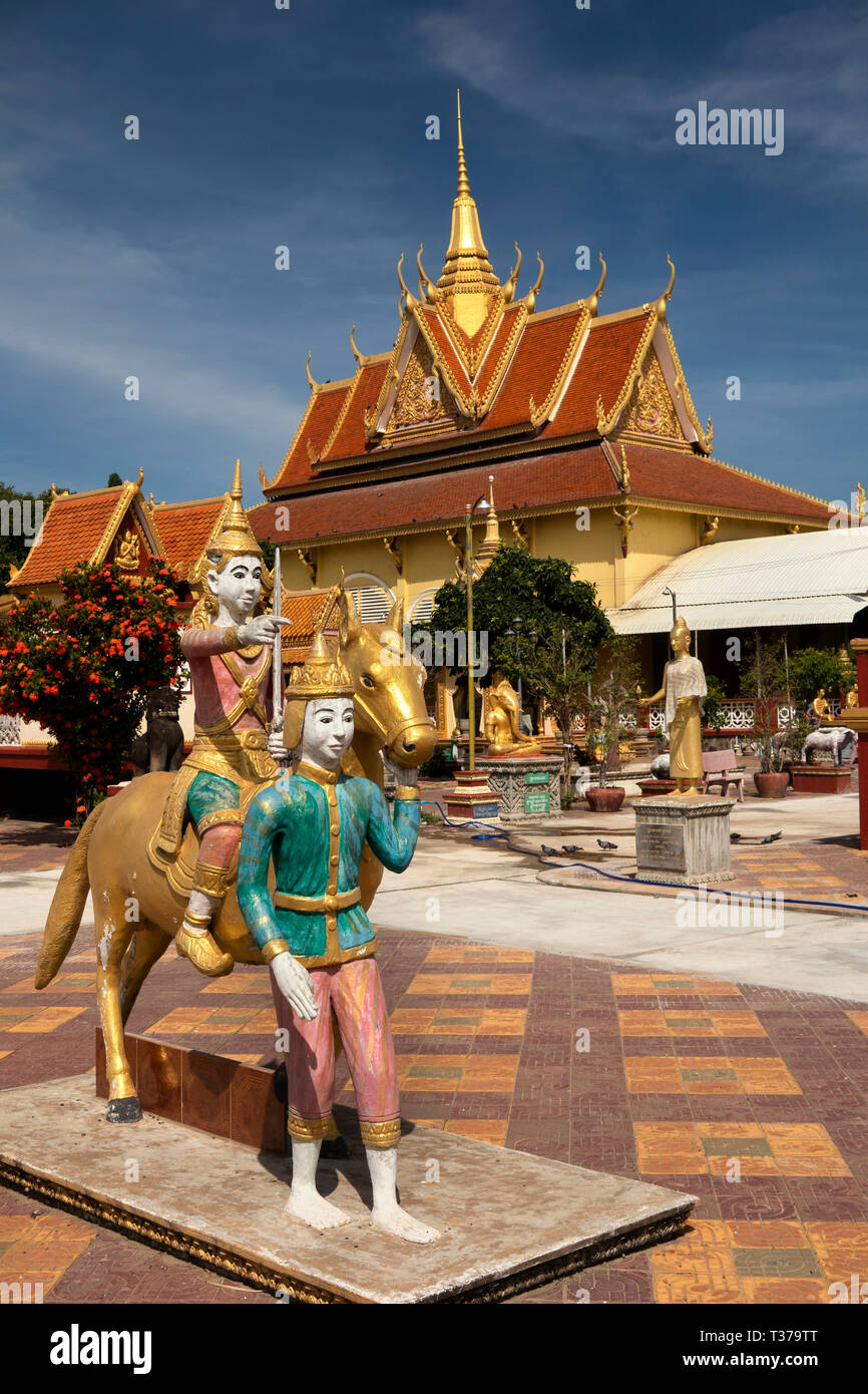 Cambodia, Kampong (Kompong) Cham, Wat Dei Doh, Buddhist monastery ...