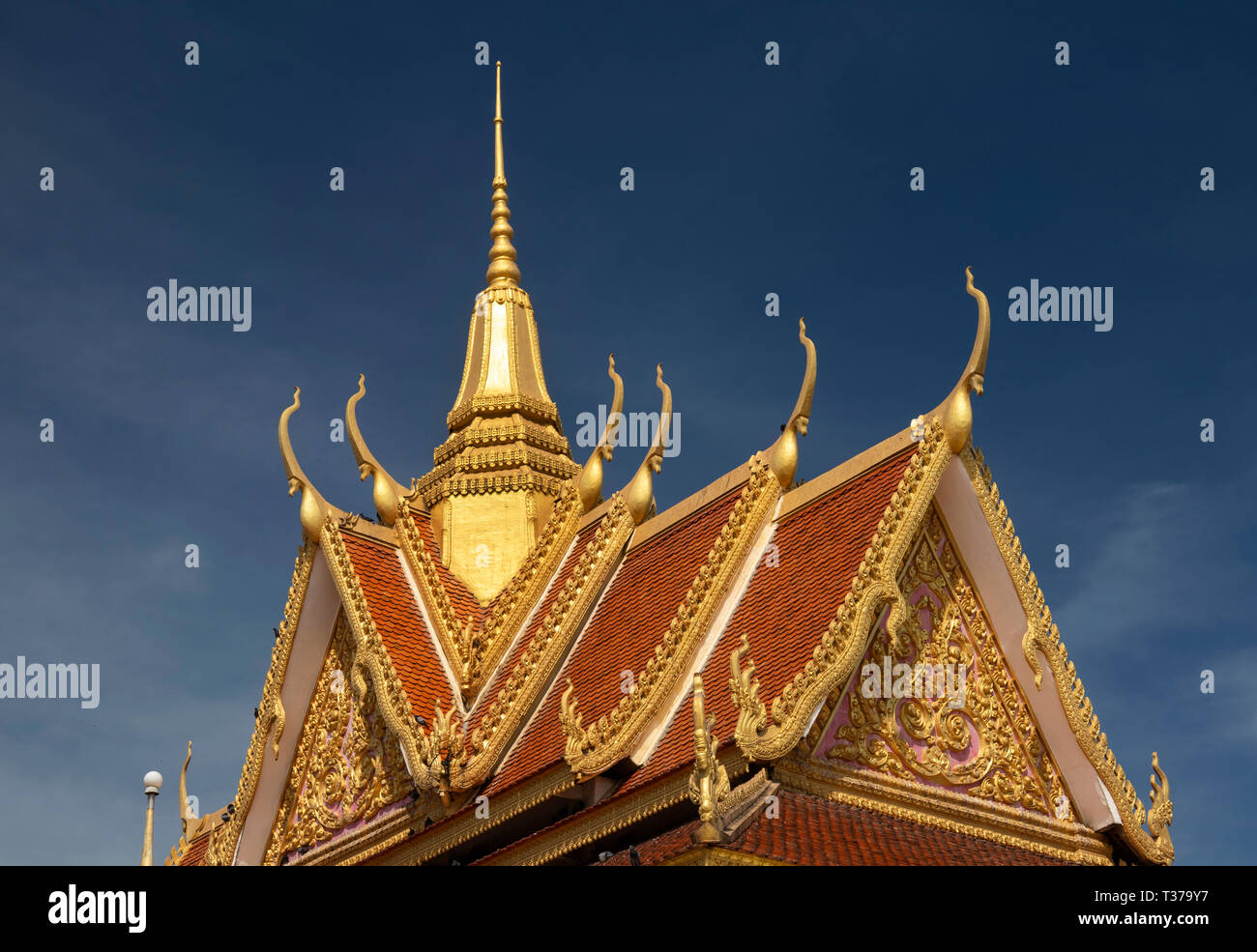 Cambodia, Kampong (Kompong) Cham, Wat Dei Doh, Buddhist monastery ...