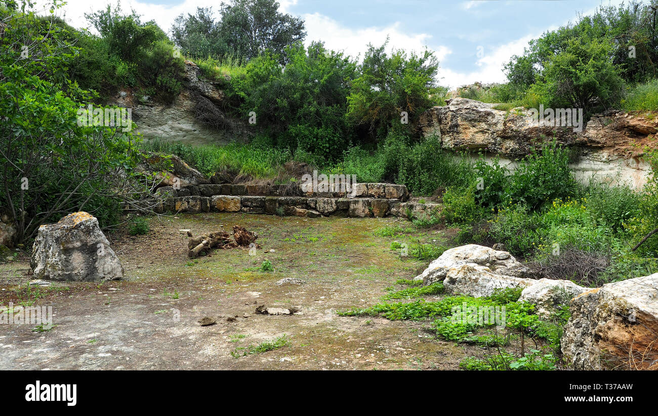 National park Beit Guvrin. Ancient City Stock Photo - Alamy