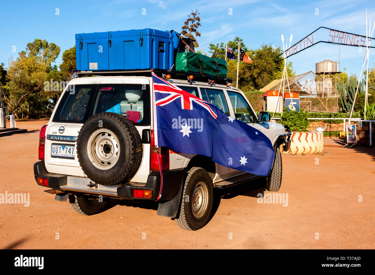 Alice Springs, Australia - December 29, 2008: Off-road car with ...