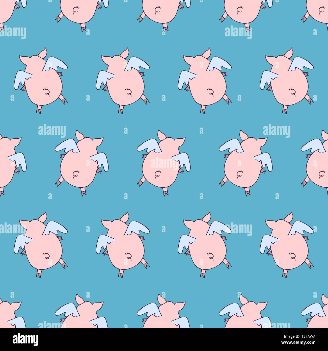 Flying Pig Wallpaper