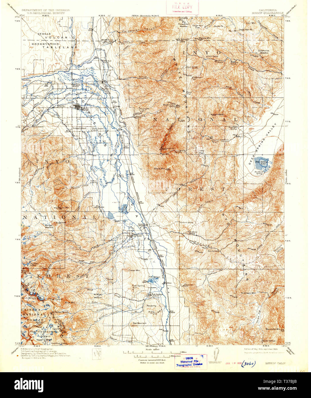 1913 california map hi-res stock photography and images - Alamy