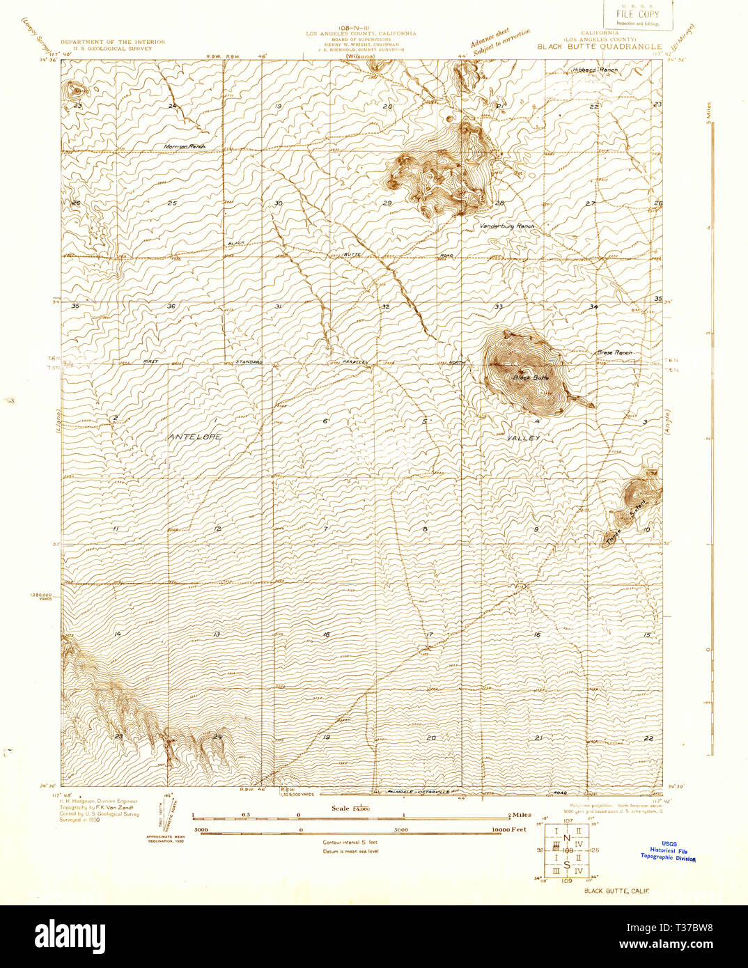 1930 map of california hi-res stock photography and images - Alamy