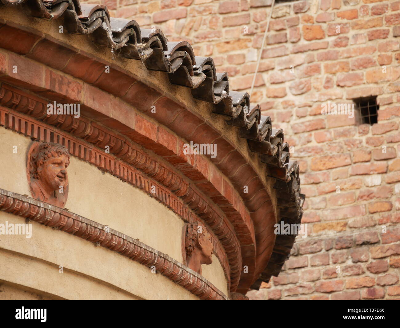 Roman roof decoration Stock Photo - Alamy