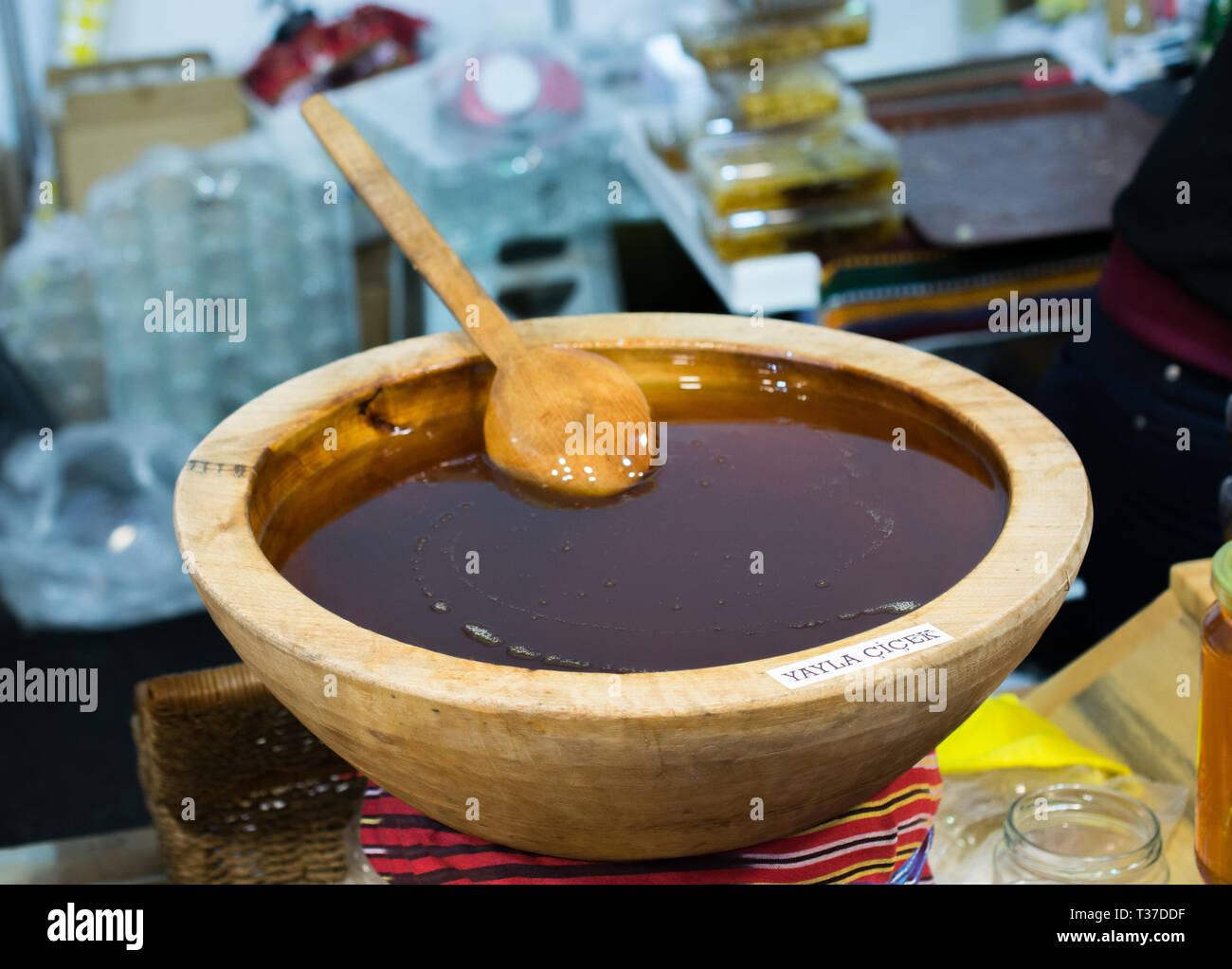 Honey honeycomb in form hi-res stock photography and images - Alamy