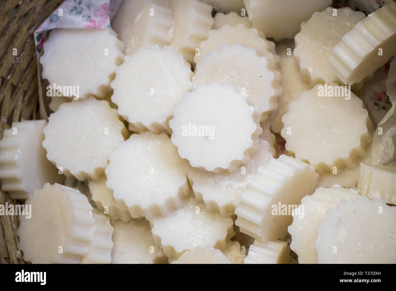 Collection of bars of fragrant hand made organic soap Stock Photo - Alamy