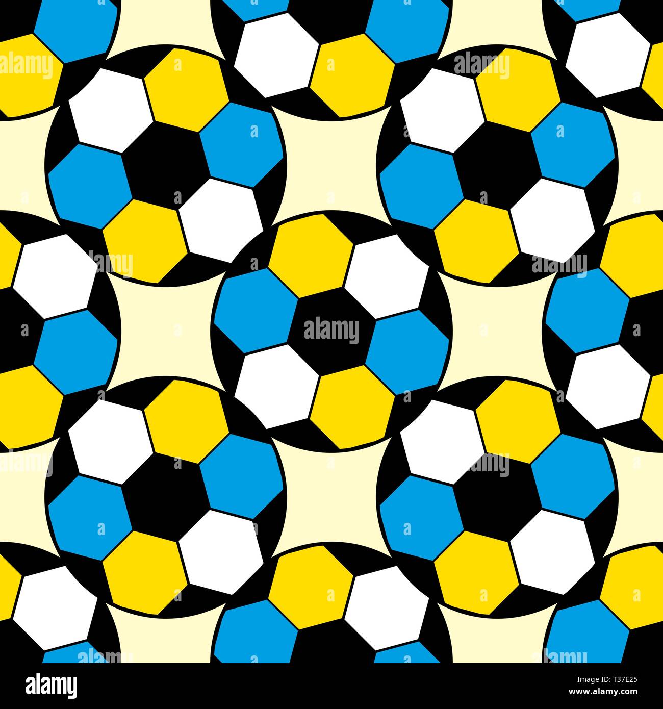 Seamless repeating of football soccer pattern illustration Stock Vector ...