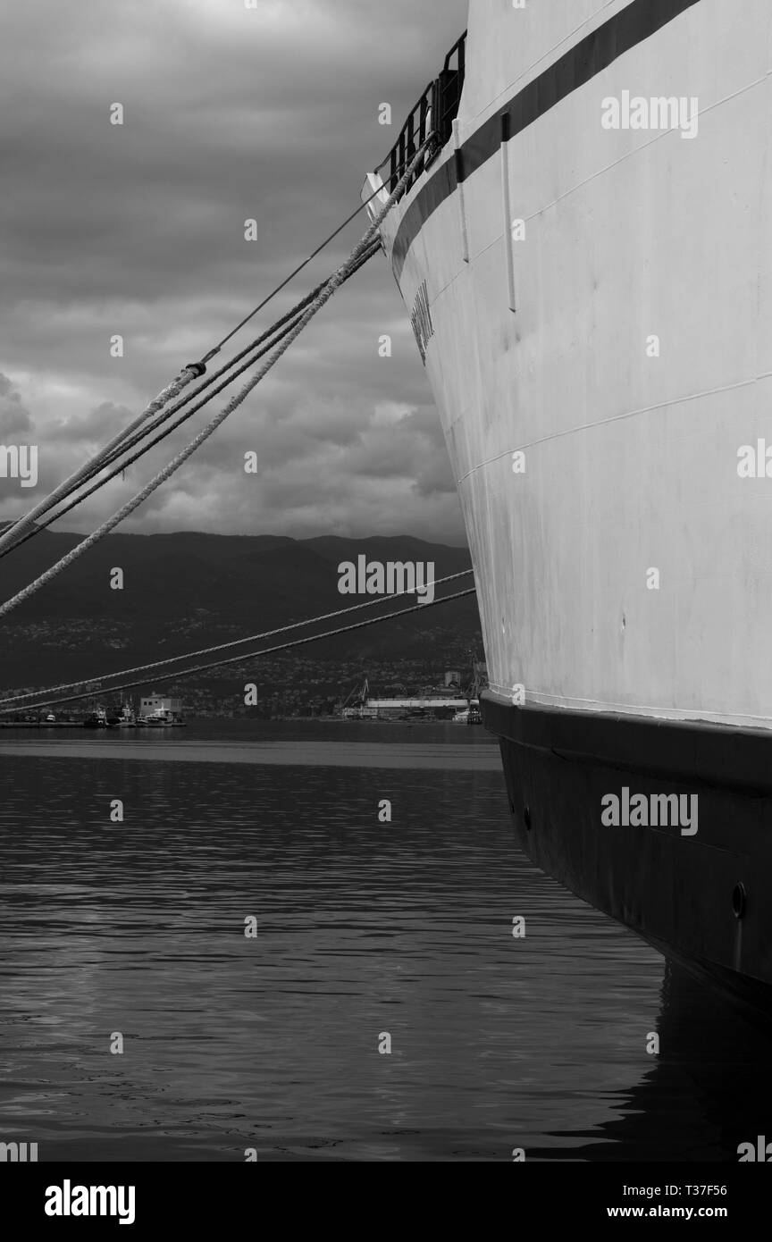 Rijeka town croatia Black and White Stock Photos & Images - Alamy