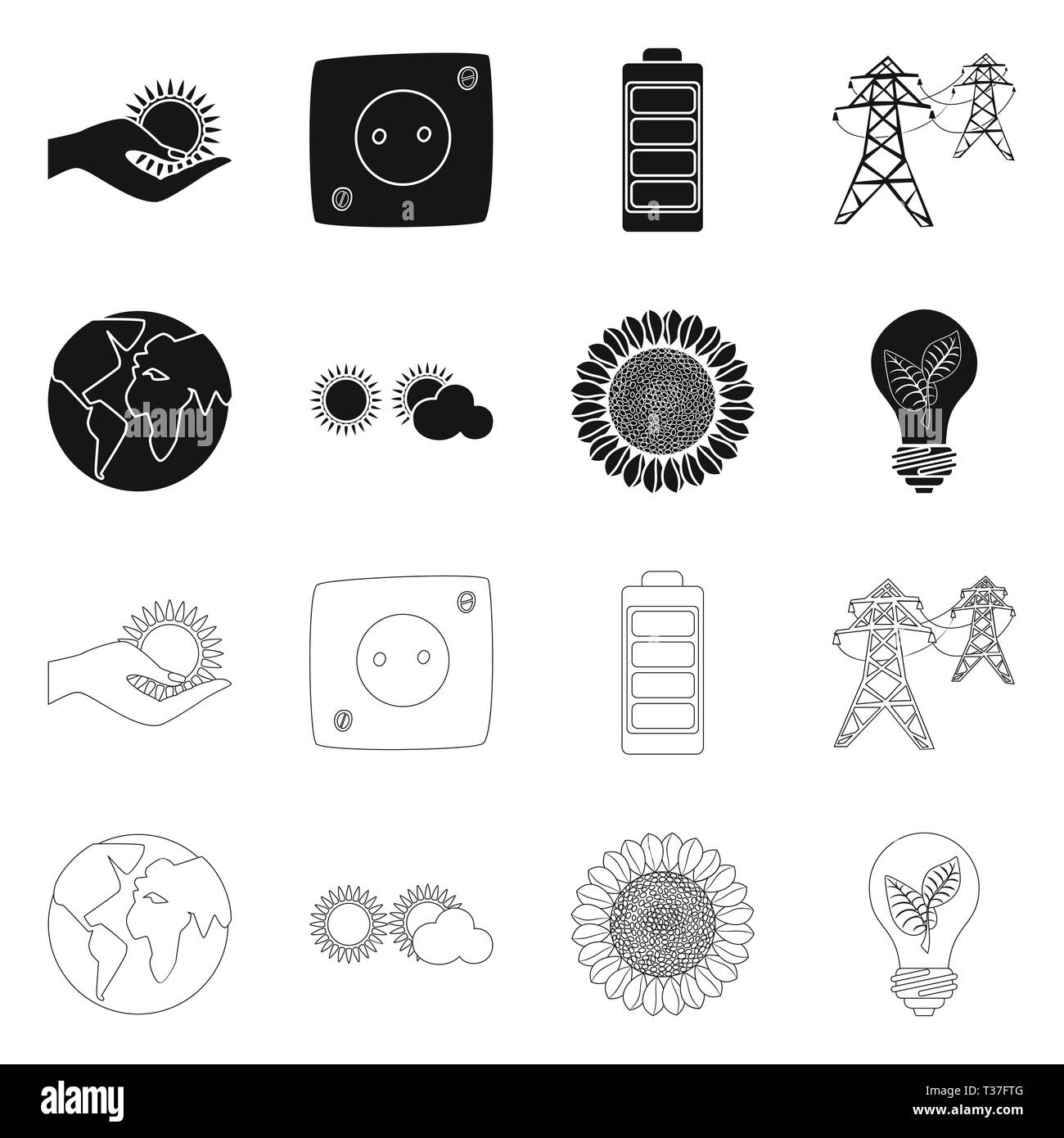 Vector illustration of innovation and technology icon. Collection of ...