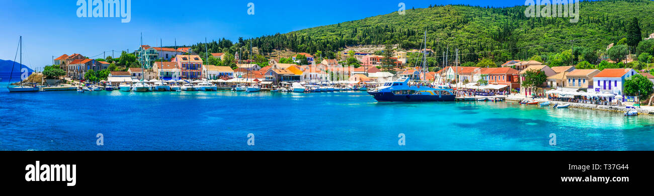 Impressive Fiskardo village,Kefalonia island,Greece Stock Photo - Alamy