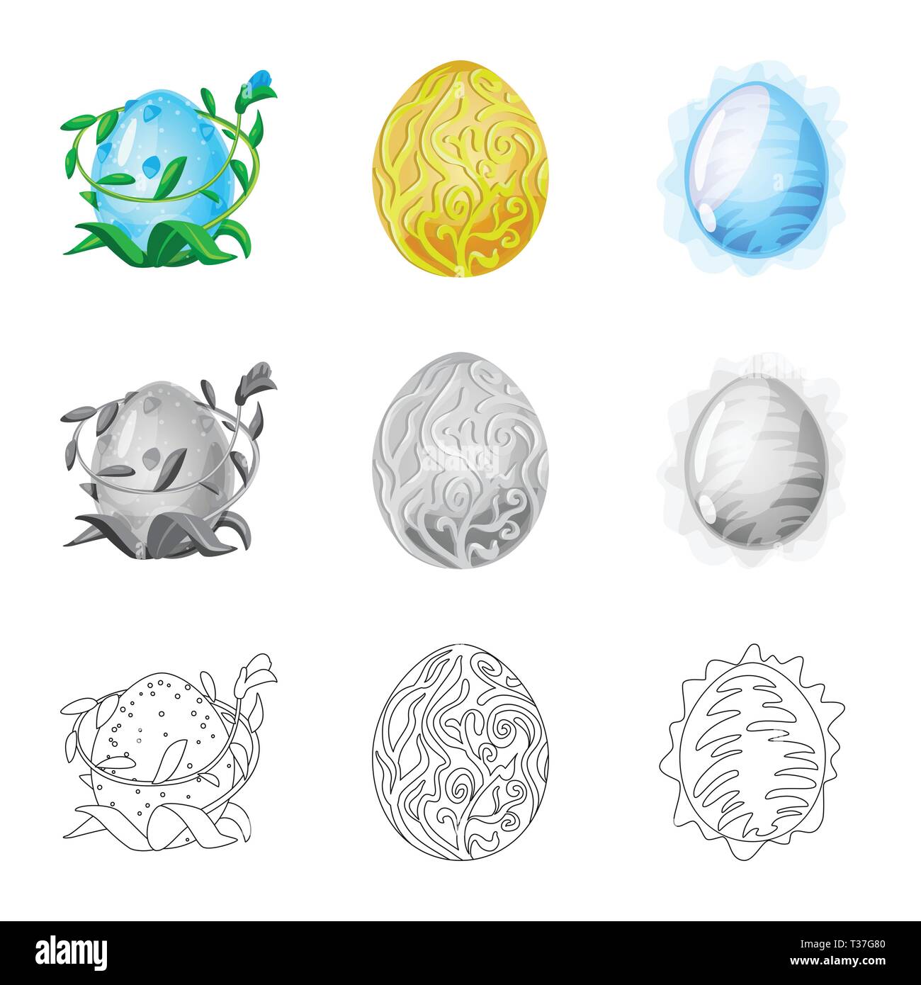 Vector design of animal and prehistoric logo. Collection of animal and ...