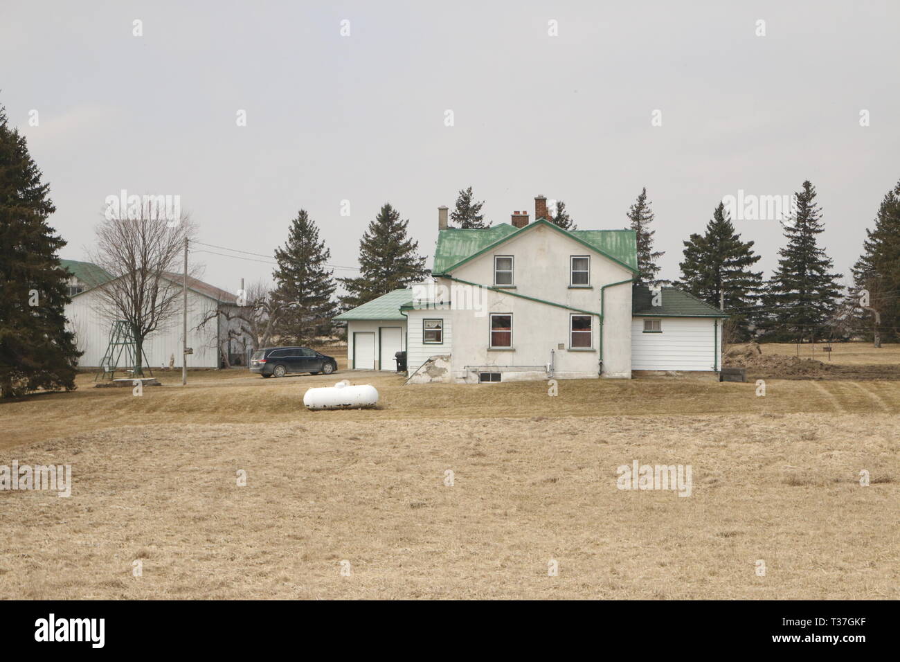 house in the field, beautiful photo digital picture Stock Photo - Alamy