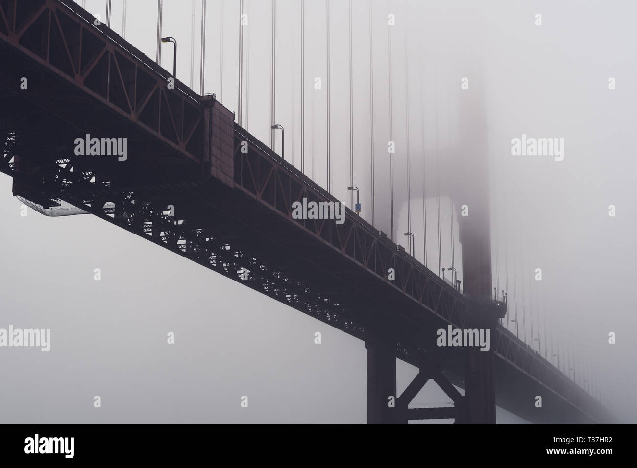 Heavy morning fog surrounds the Golden Gate Bridge Stock Photo - Alamy