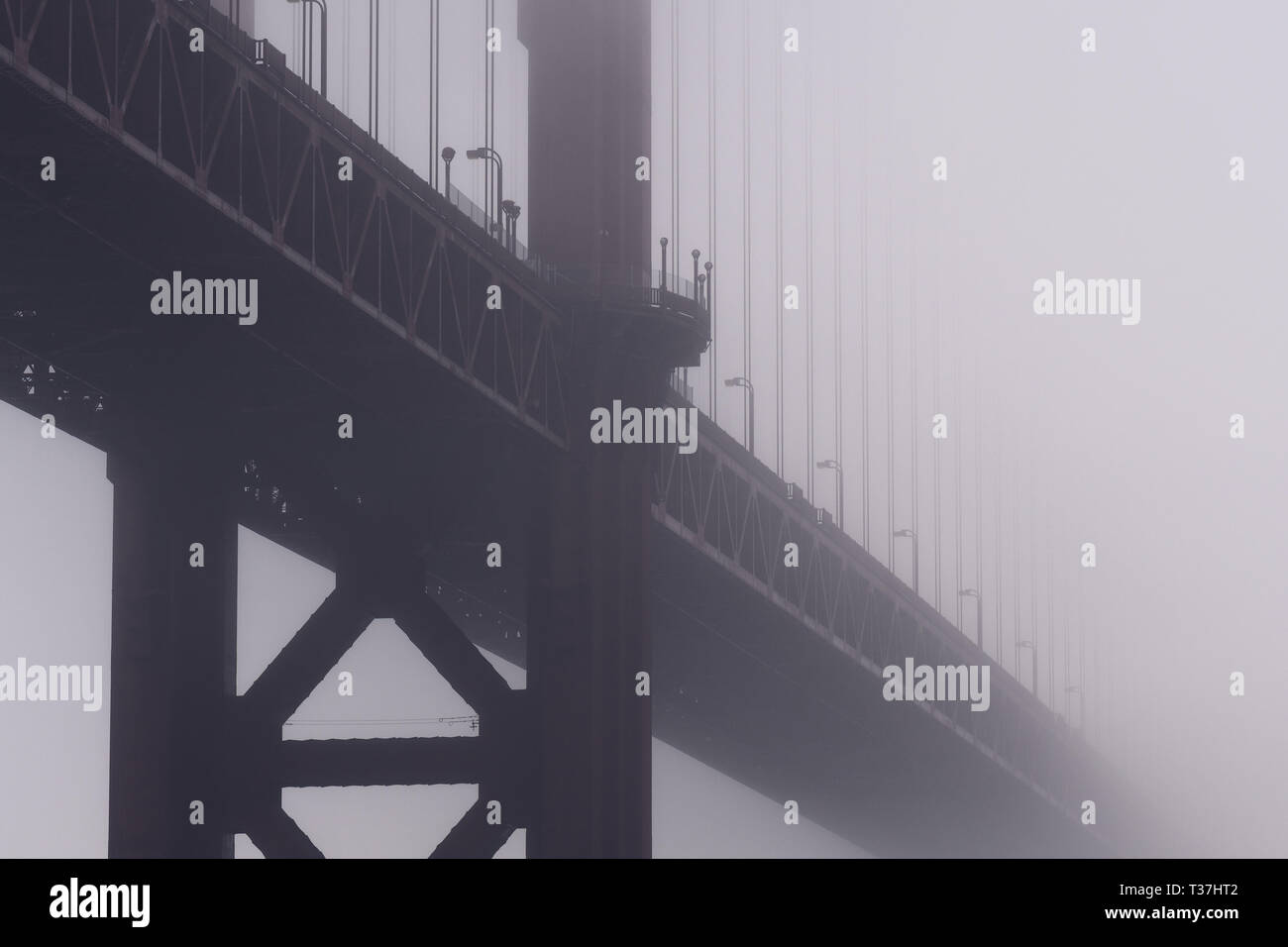 Heavy morning fog surrounds the Golden Gate Bridge Stock Photo - Alamy