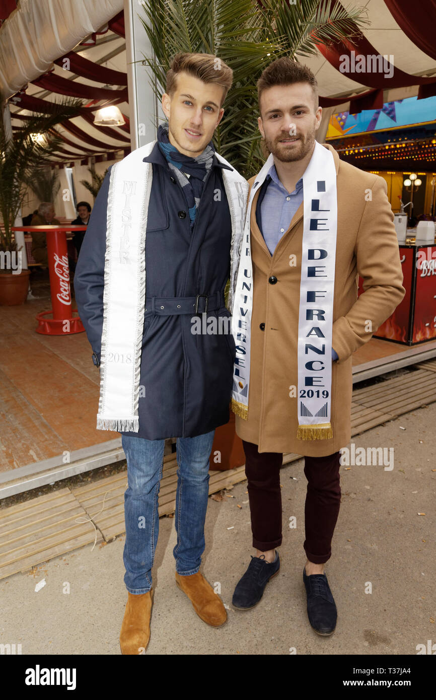 Paris, France, 5th April 2019.Mathis Sourmaille(L) and Morgan Damerval ...