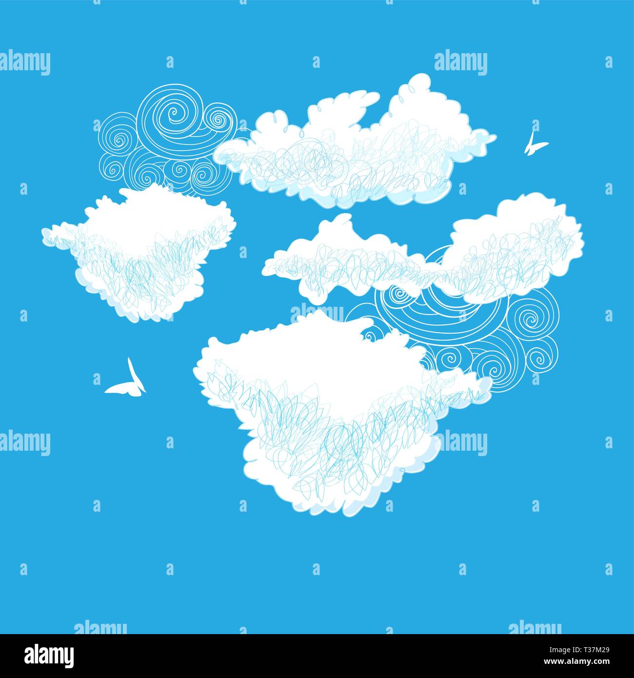 Wonder clouds Stock Vector Images - Alamy
