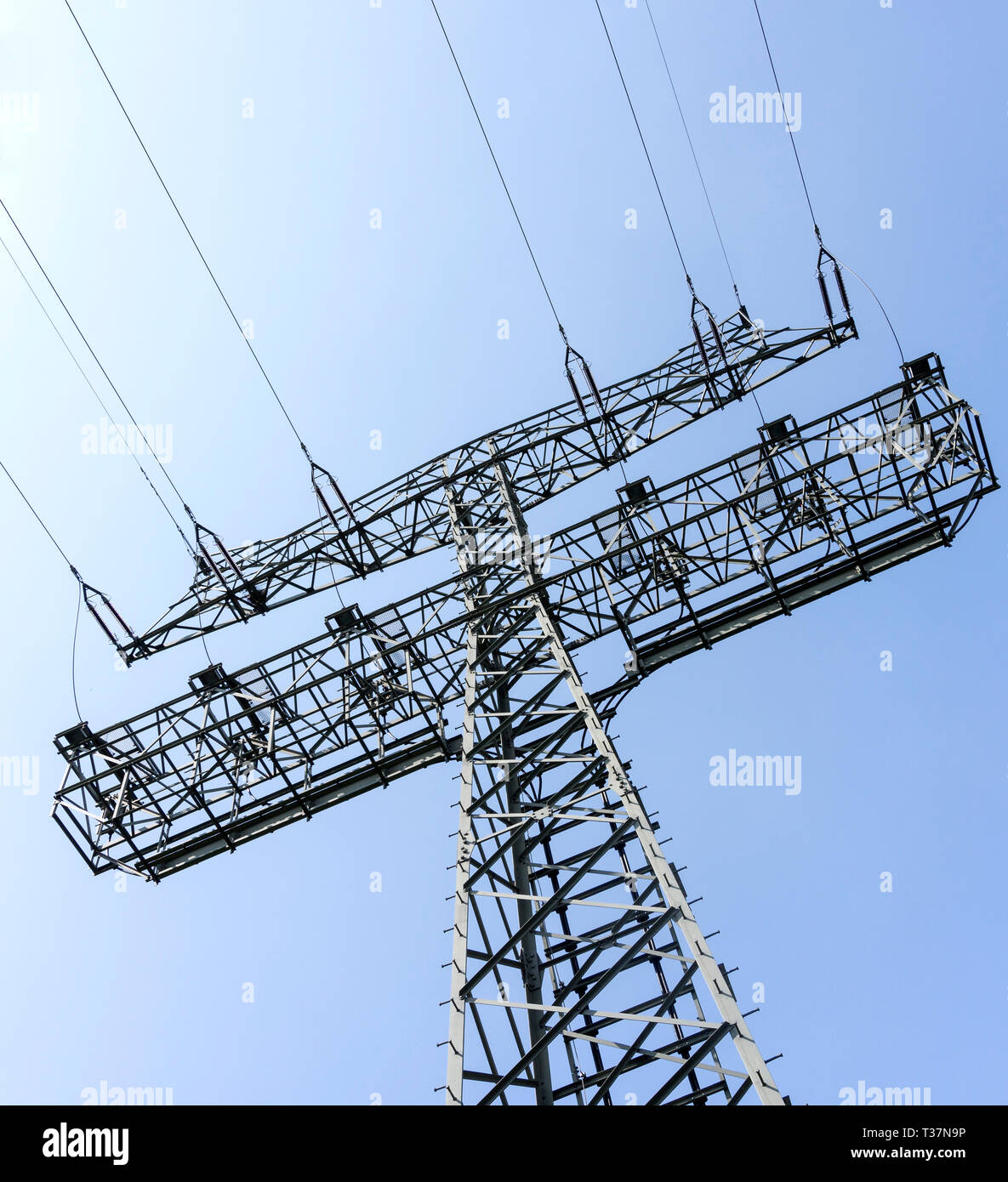 Electric Power Pole Stock Photo - Alamy