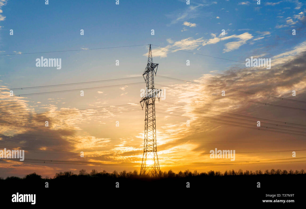 Electric Power Pole Stock Photo - Alamy