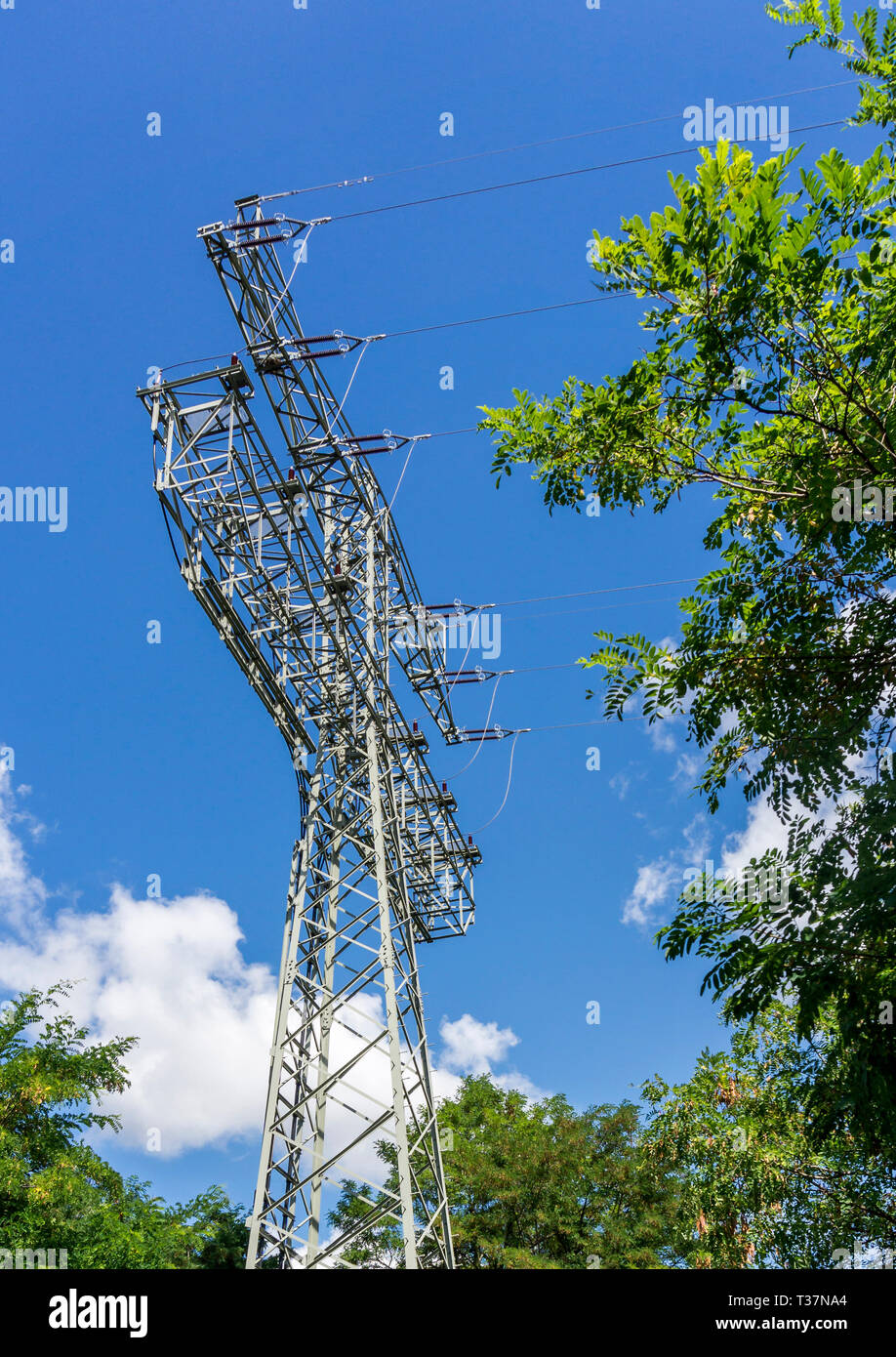 Electric Power Pole Stock Photo - Alamy
