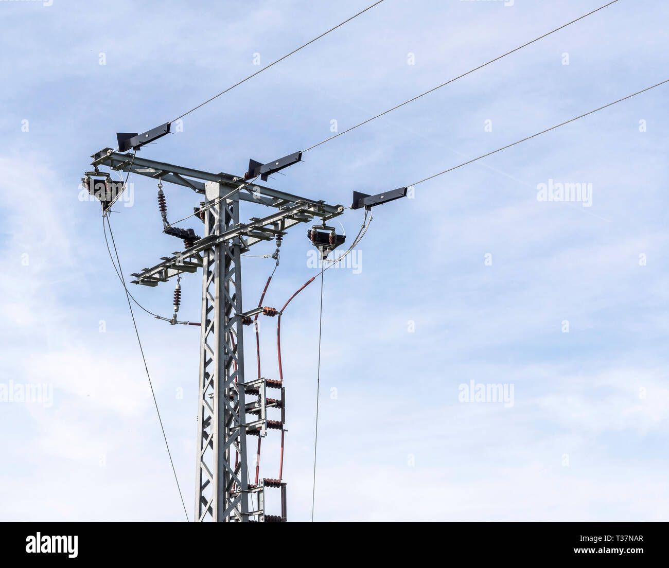 Electric Power Pole Stock Photo - Alamy