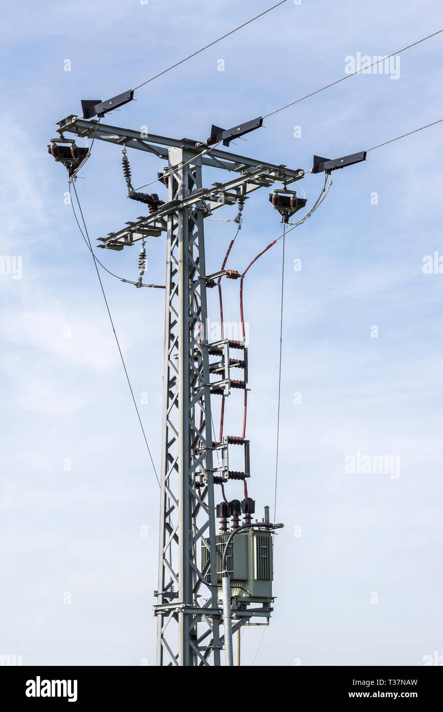 Electric Power Pole Stock Photo - Alamy