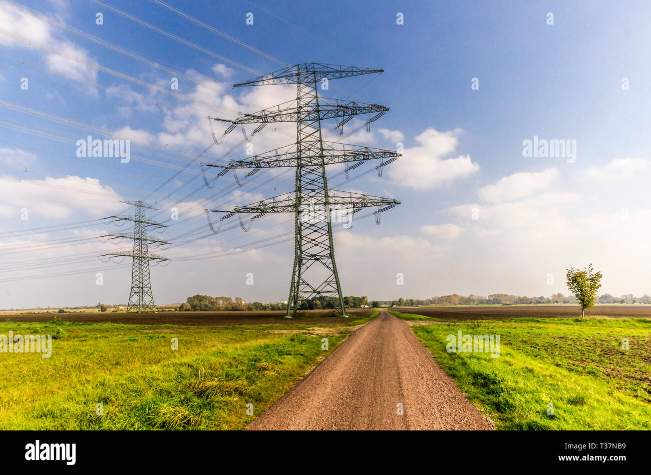 Electric Power Pole Stock Photo - Alamy