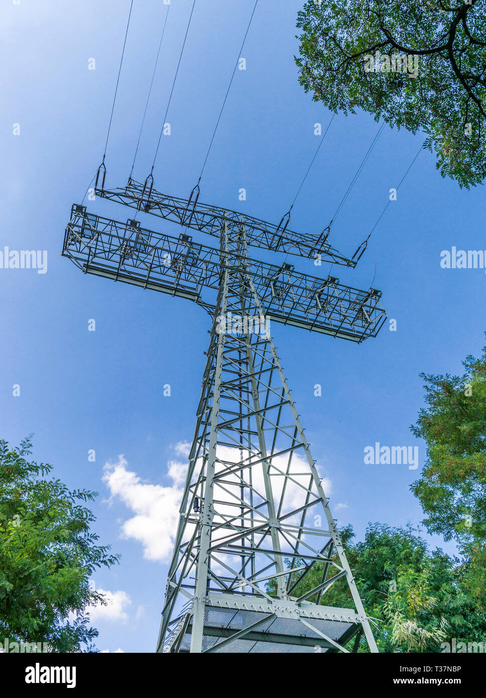 Electric Power Pole Stock Photo - Alamy