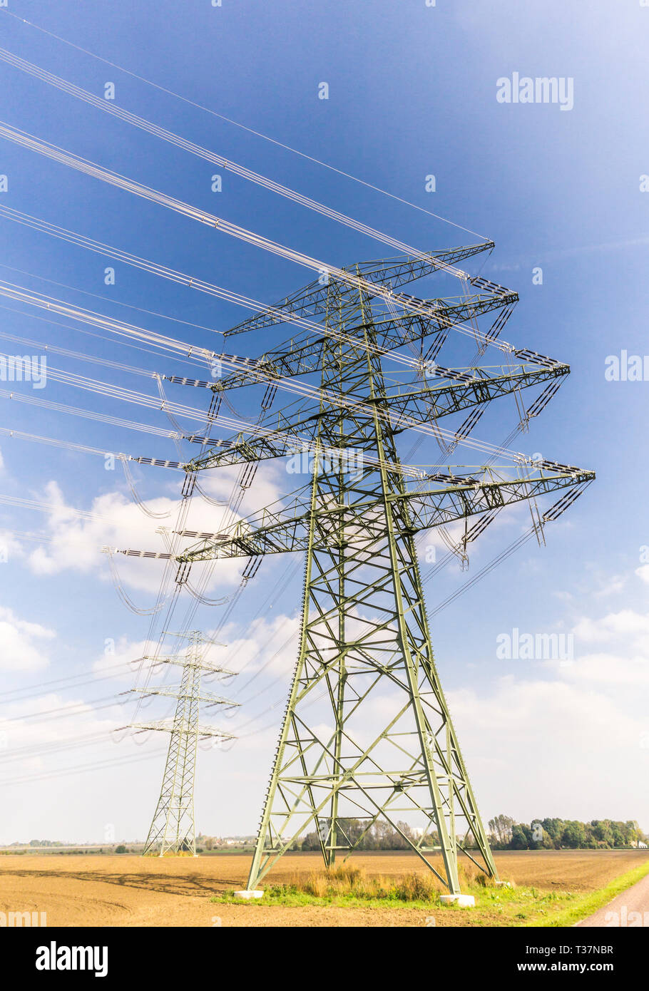 Electric Power Pole Stock Photo - Alamy