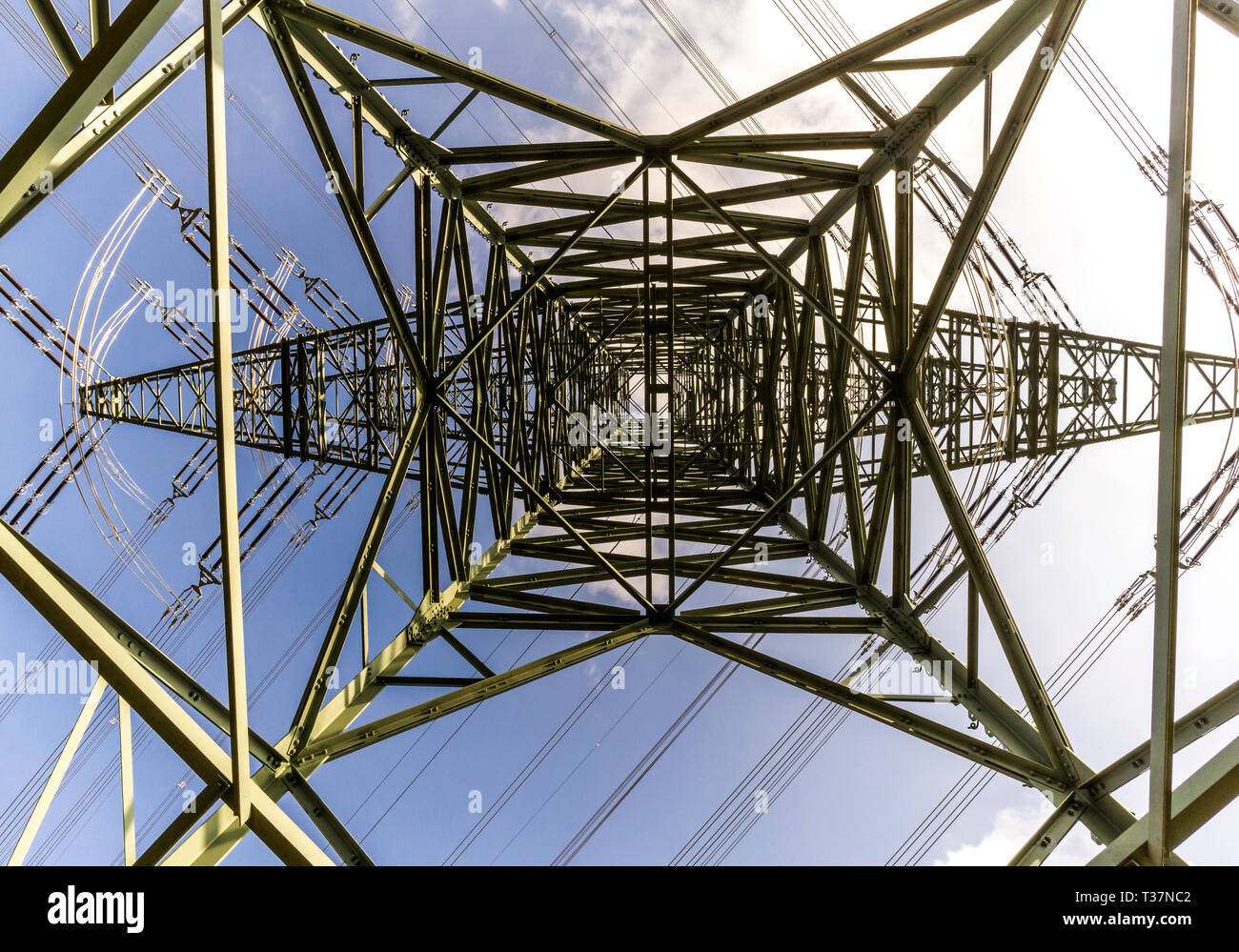 Electric Power Pole Stock Photo - Alamy