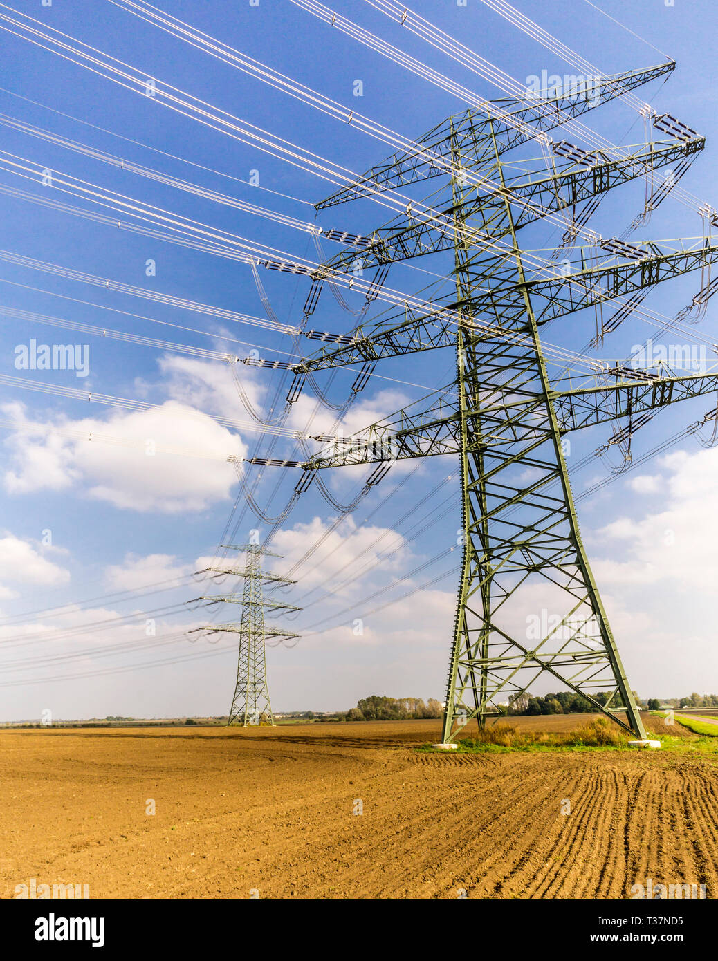 Electric Power Pole Stock Photo - Alamy